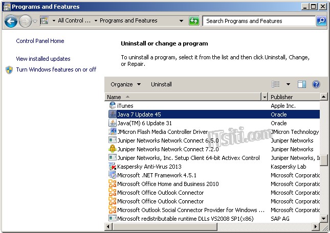Determine Java Version Update In Windows